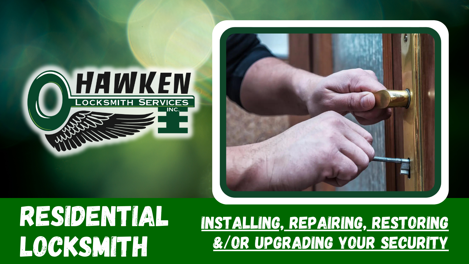 Residential Locksmith Services | Hawken Locksmith Services